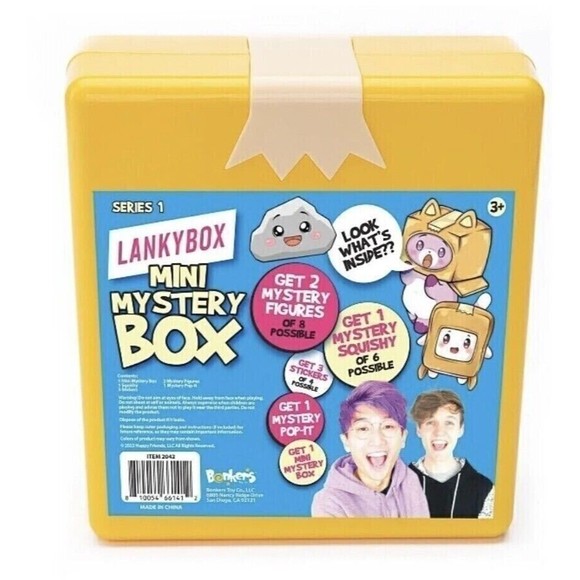 Bonkers | Toys | Lankybox Mini Figures Mystery Box Set Series Squishy ...